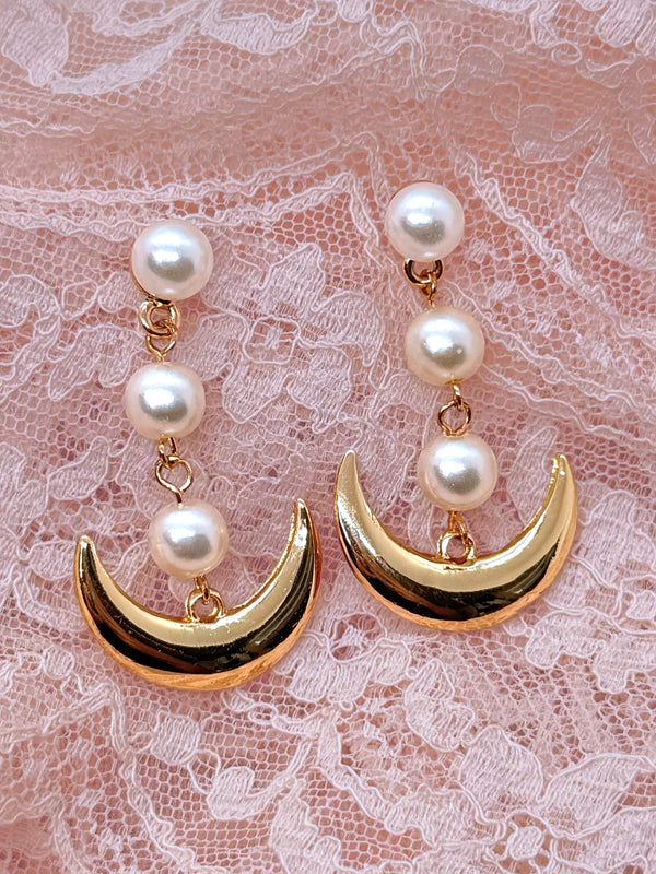 Sailor Moon Earrings Pearl Serenity Drop Royal Enchantments